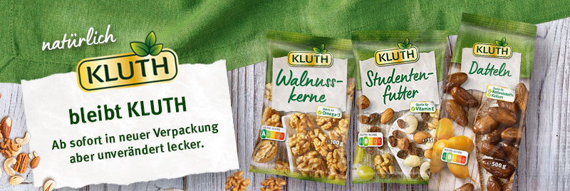 Nüsse, Trockenfrüchte und Getreide von KLUTH